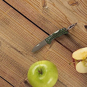 Nite Ize DoohicKey Keychain Knife, Folding Pocket Knife for Keychain, Green