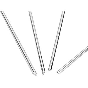 U/D 4 Inch Galvanized Landscape Staples 60 Pack 11 GaugeGarden Stakes Heavy-Duty Sod Pins Anti-Rust Fence Stakesfor Weed Barrier Fabric Ground Cover Dripper Irrigation Tubing Soaker Hose