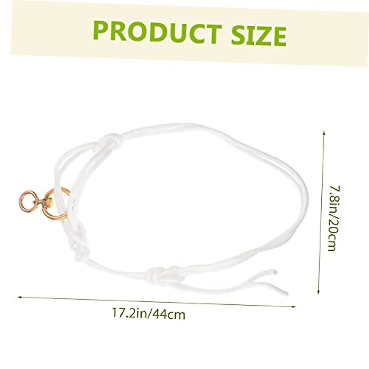 Toddmomy 2pcs Bull Bridle Cowboys Lanyard halters for Horses bitless Bridle Poly Rope Goat Halter Outdoor Cattle Halter Cattle Cattle Bridle Iron Hanging Neck White Supplies