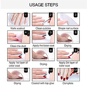 MEMEDA Gel Nail Polish, Milky White Nude Gel Polish, 0.27 fl oz