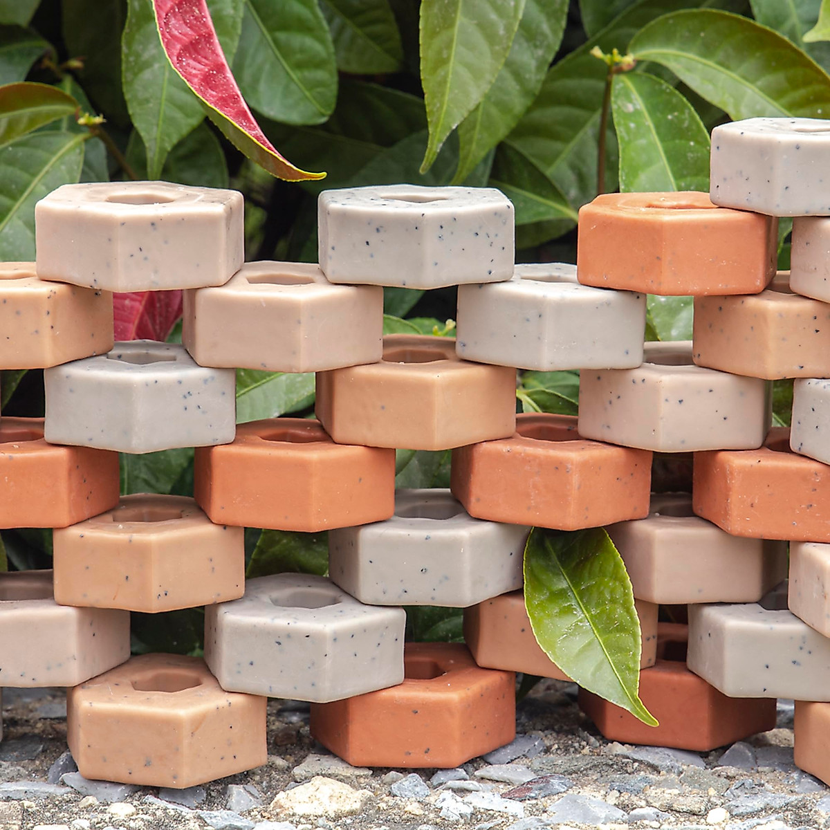 Guidecraft Little Pavers - 60 pc. Set: Block Builders Set for Construction and Stacking