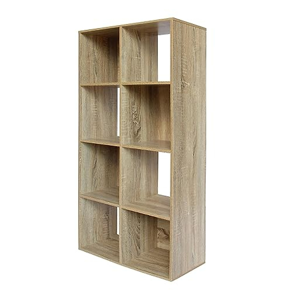 PACHIRA E-Commerce 8 Cube Storage Bookshelf, Unit Shelf, Wooden Closet Cabinet, Organizer Rack in Study, Oak