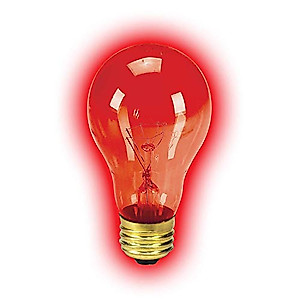 Zilla Reptile Terrarium Incandescent Heat Bulb, Night Red, 50 Watts