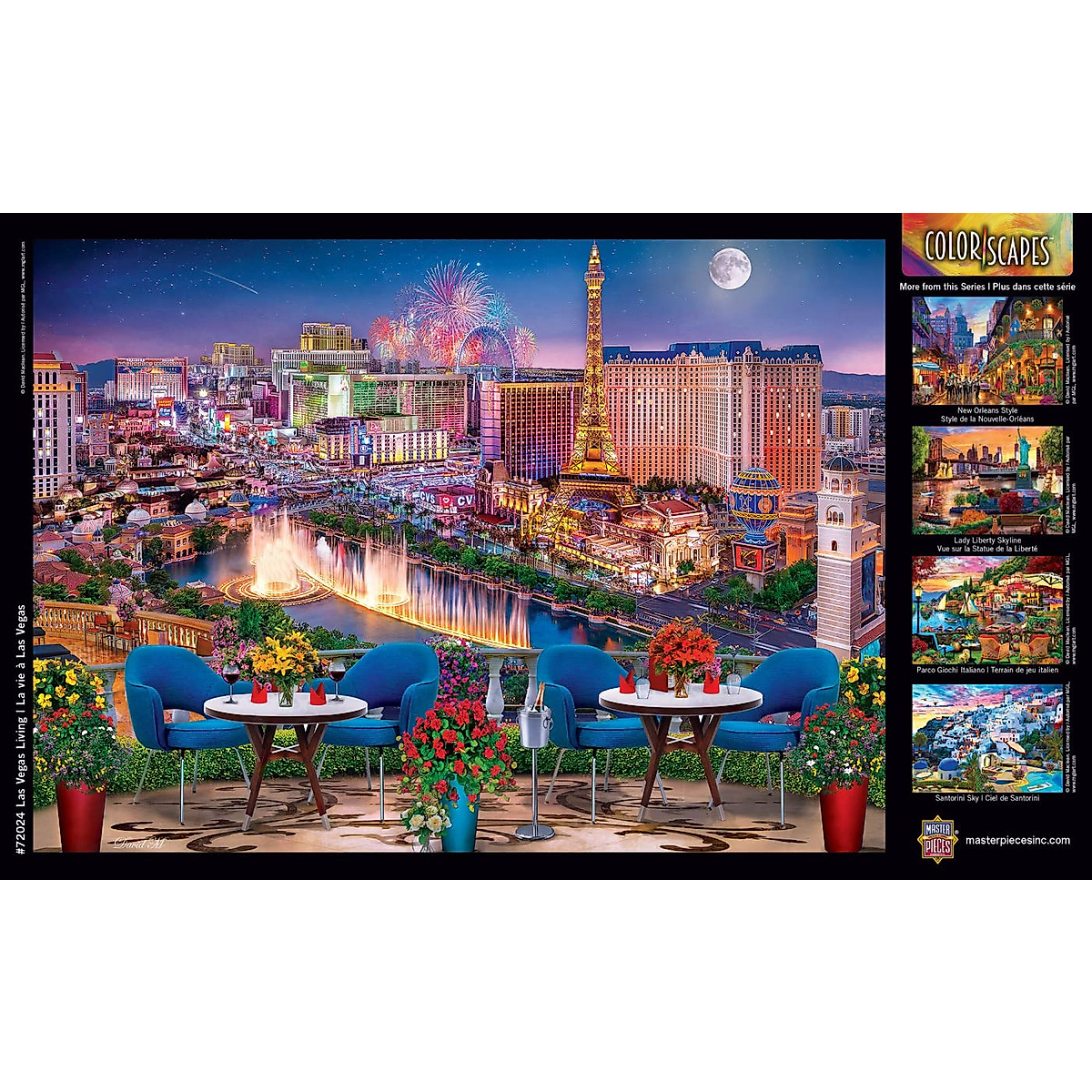 MasterPieces 1000 Piece Jigsaw Puzzle for Adults, Family, Or Kids - Las Vegas Living - 19.25"x26.75"