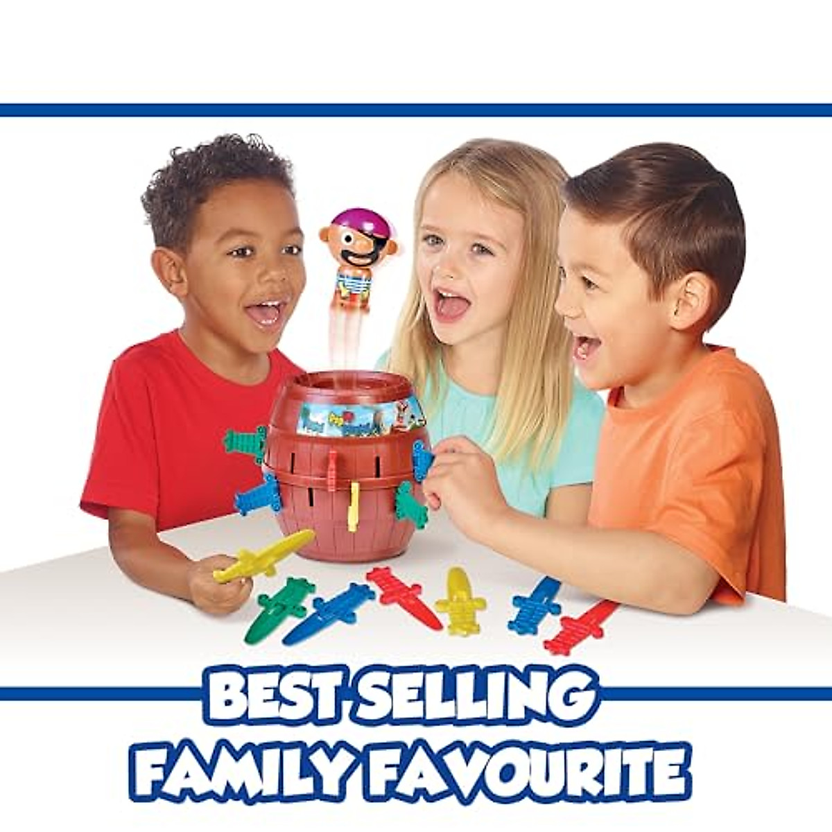 TOMY Pop Up Pirate Board Game - Swashbuckling Kids Games for Family Game Night - Kids Activities and Pirate Accessories - Family Board Games for Kids Ages 4 and Up