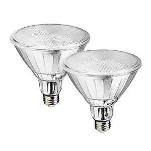 Geeni LUX Smart Floodlight, White – Outdoor 2700K-6500K Dimmable LED Bulb, E26, PAR38, 11W, 1000 Lumens – No Hub Needed - Compatible with Alexa, Google Home, Requires 2.4 GHz WiFi, 2 Pack