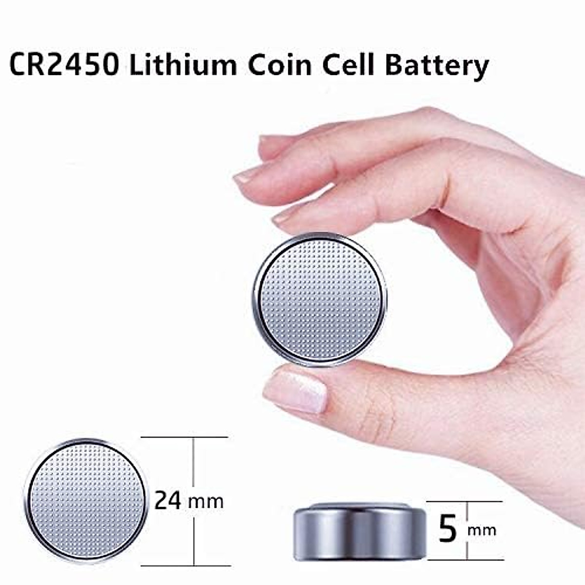 Nightkonic 15 pcs Pack - CR2450 Battery 3v Lithium Button Cell Coin 2450 Batteries