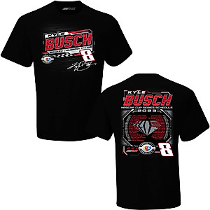 NASCAR Kyle Busch 2023 Schedule T-Shirt - Automotive Racing Apparel Cup Series T-Shirt Medium
