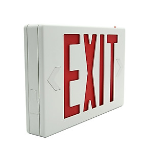 Ainfox 2 Pack LED Exit Sign Emergency Wall Light, Back -up Letter Cover (red/2pack)