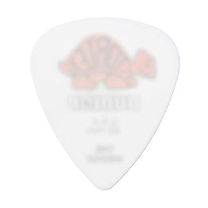 Dunlop Tortex® Wedge, White/Orange, .60mm, 12/Player's Pack