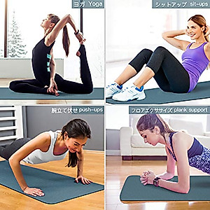 Gruper Yoga Mat Non Slip, Eco Friendly Fitness Exercise Mat with Carrying Strap,Pro Yoga Mats for Women,Workout Mats for Home, Pilates and Floor Exercises