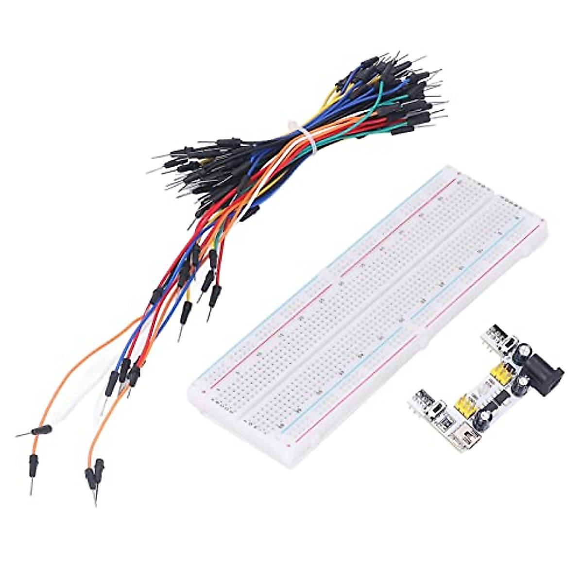 Breadboard Kit 12V, 830 Tie Points Breadboard Kit Multipurpose Female USB Socket with Power Supply for Programming DIY Projects