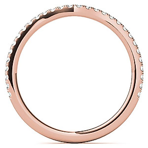 Moissanite Solitaire Engagement Ring Set 2 CT Oval Cut Moissanite Bridal Wedding Ring Set for Women Handmade VVS Colorless (14K Solid Rose Gold)