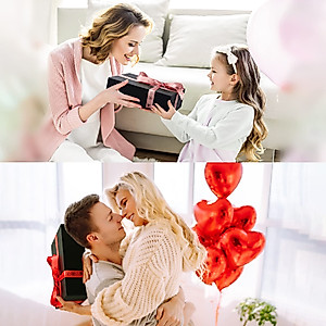 Ditwis 4 Pack 11x8x3.5 Inches Gift Boxes with Magnetic Closure Lids, Black Magnetic Box for Wedding, Groomsmen Bridesmaid Proposal, Birthdays, Mother's Day