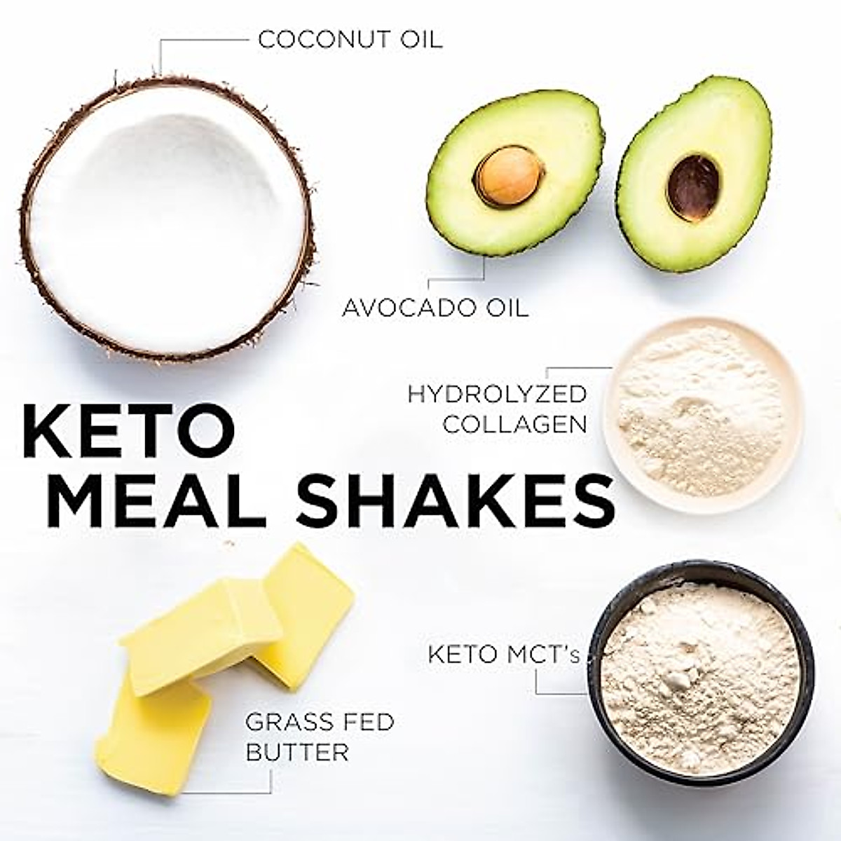 Keto Science Ketogenic Meal Shake Vanilla Dietary Supplement, Rich in MCTs and Protein, Packed with Collagen, Vitamins and Minerals, Keto and Paleo Friendly, Weight Loss, (14 servings), 20.49 Oz
