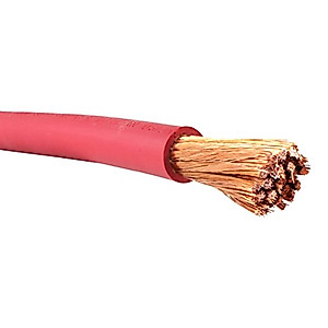 3/0 Gauge AWG - Flex-A-Prene - Welding/Battery Cable - Red - 600 V - Made in USA (10 FEET)