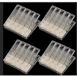 20pcs Clear Plastic Clothes Pins Heavy Duty Windproof Laundry Hanger Clips for Towel Outdoor