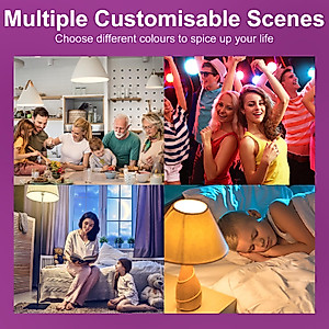 HYDONG Smart RGB Bulb,R80/BR30 Smart Bulbs Work with Alexa,SmartThings.Color Changing LED WiFi Bulb 12W,1080LM,2.4Ghz WiFi only. 4Pack