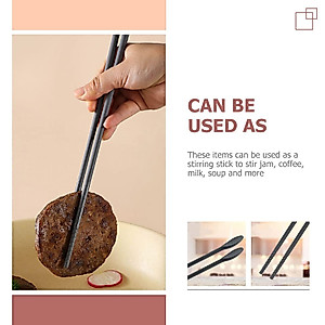 CALLARON Silicone Spoon Chopsticks Reusable Chopsticks Beverage Stirring Sticks Chinese Long Chopsticks for Cooking Frying