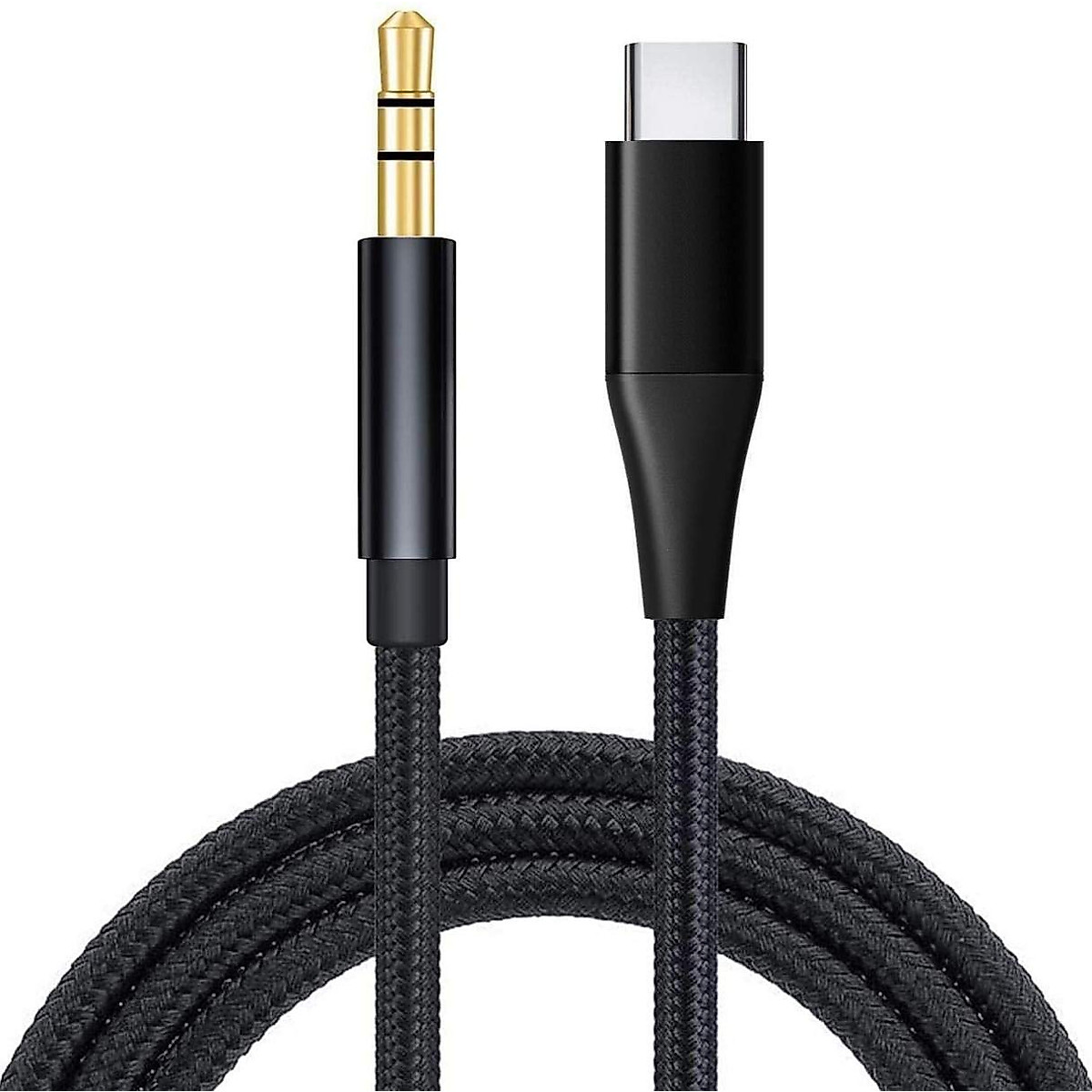 Aux Cable USB-C to 3.5mm Audio Cord Car Stereo Aux-in Adapter Speaker Jack Wire Compatible with LG Stylo 6 - V20 - V30 - V35 ThinQ - V40 ThinQ - V50 ThinQ 5G - V60 ThinQ 5G - Velvet