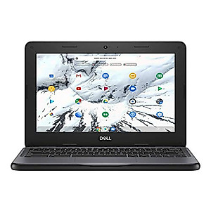 Dell Chromebook 11 3100 11.6"" Touchscreen Chromebook - HD - 1366 x 768 - Celeron - 4GB RAM - 32GB Flash Memory, Black (Renewed)