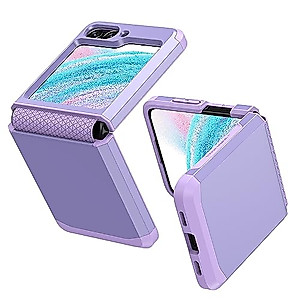 phone case Compatible with Samsung Galaxy Z Flip 5 Case with Hinge Protection Military Grade Heavy Duty Protective Case Hinge Full Protective (TPU) with Hard Protective Body(PC) Rugged Cover phone pro