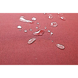 PHI VILLA Patio Stools Set of 4 with Red Cushions,Outdoor Metal Swivel Bar Height Chairs for Home Patio, Back Yard, Cafes, Bistro, Restaurants and Chic Bars