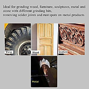 ZHONG AN Extended Die Grinder, 1/4",1/8" Collets and 2 Wrenches (Long Shaft)