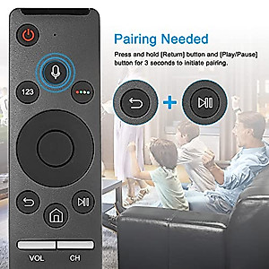 Universal Voice Remote Control Replacement for Samsung Remote BN59-01259B BN59-01242A BN59-01266A BN59-01274A BN59-01292A BN59-01298A fit for Samsung Smart TVs 6990/7300/7700/8800/8900/9800 Series