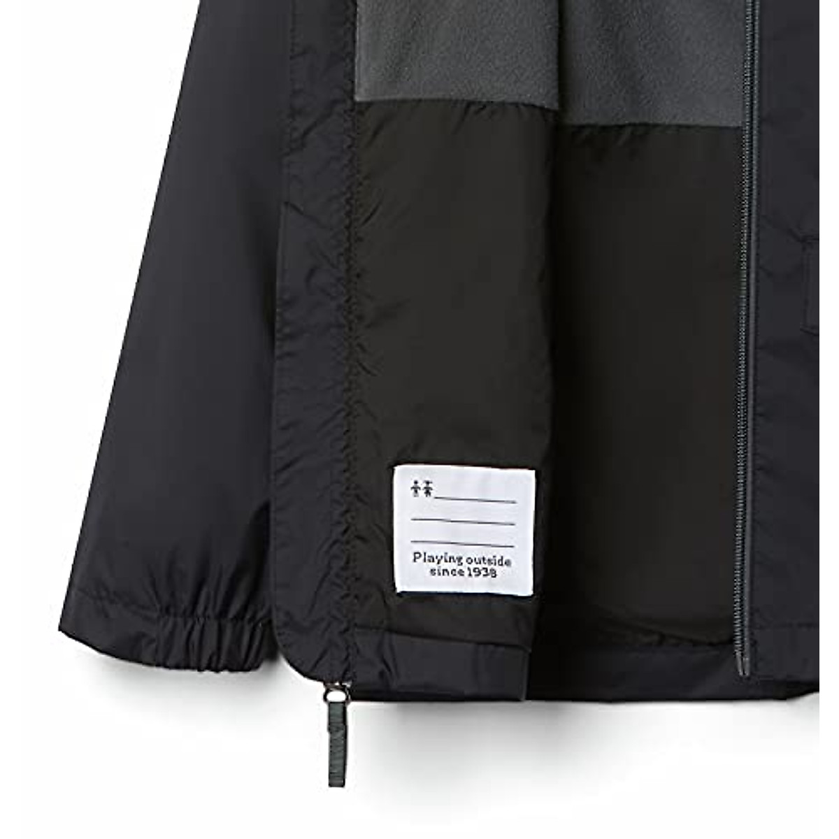 Columbia Youth Boys Rain-Zilla Jacket, Black, XX-Small