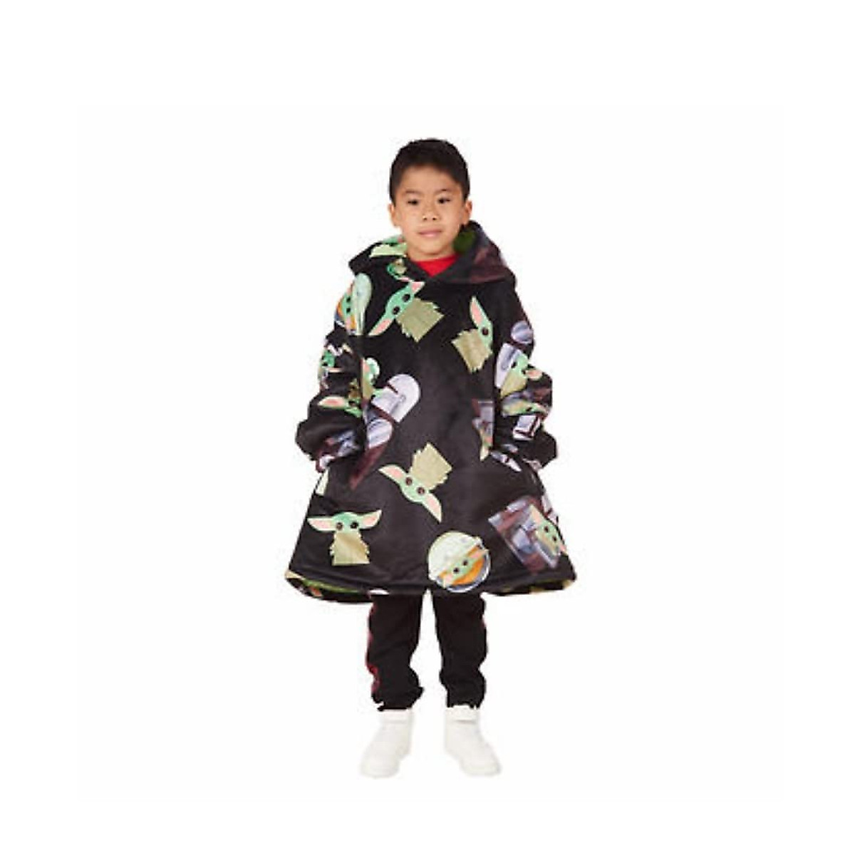 Generic Plush Lined Over-Sized Hoodie, tr2742021, Green, 4-10