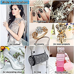 B7000 Clear Glue Bedazzler Kit with Rhinestones, 4013PCS Rhinestone Gems 3 PCS 25 ML B-7000 Adhesive Bead Glue Jewelry Kit for Tumblers Craft Clothes Fabric Nail Art DIY (Paradise Shine Crystal Clear)