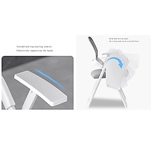 Favourite Training Chair with Table Board Conference Room Folding Chair Office Chair Training Table and Chair Integrated White Conference Chair with Writing Board (Color : Black)