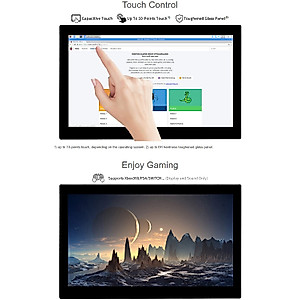 waveshare 13.3inch Capacitive Touch Screen LCD Compatible with Raspberry Pi 4B/3B+/3A+/2B/B+/A+/Zero/Zero W/WH/Zero 2W CM3+/4 1920×1080 Resolution HDMI IPS Supports Jetson Nano/Windows