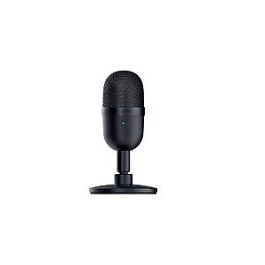 Razer Seiren Mini - USB Condenser Microphone for Streaming (Compact with Supercardioid Polar Pattern, Tiltable Stand, Integrated Shock Absorber) Black