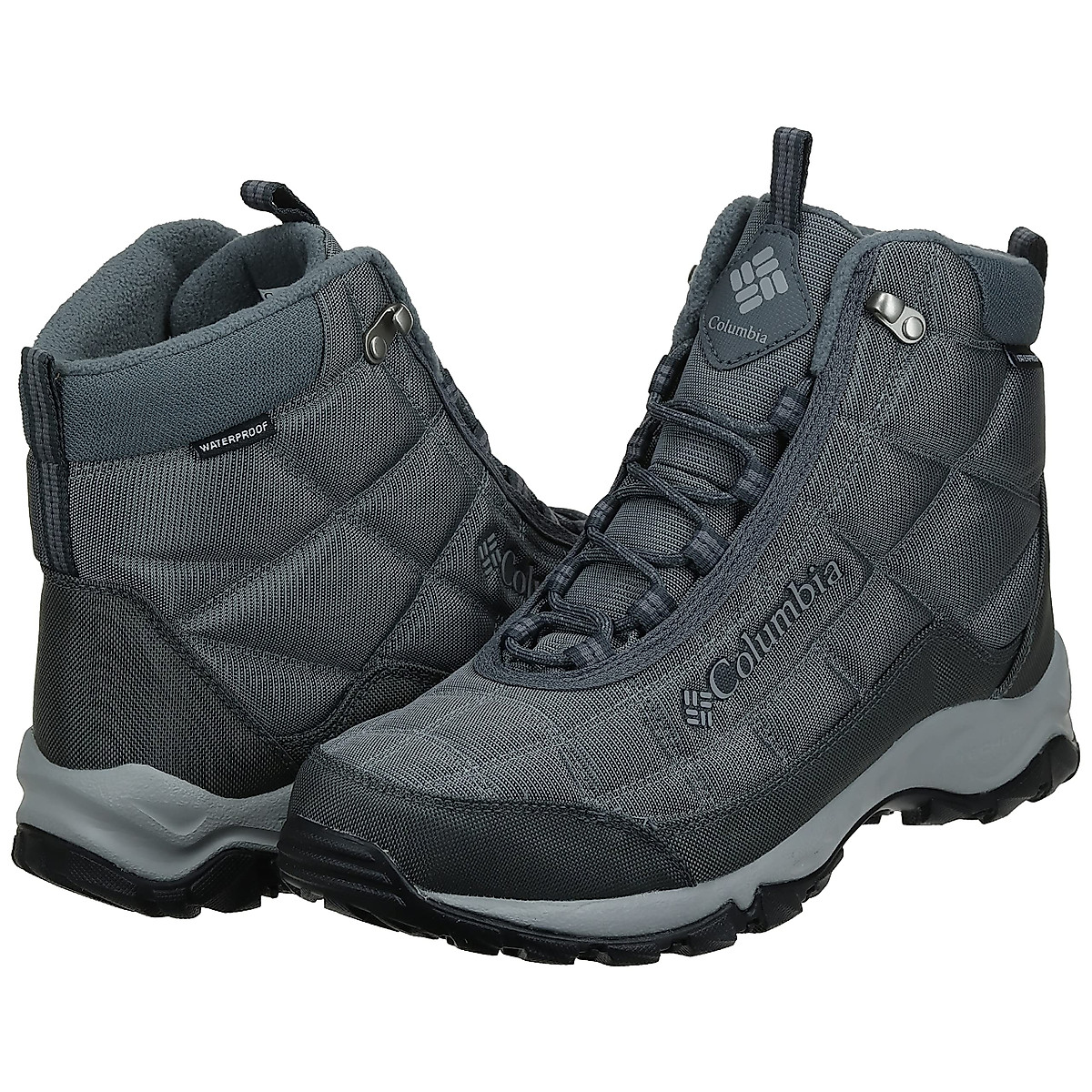 Columbia Men's Firecamp Boot, Titanium Grey Steel/Graphite, 15