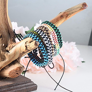 Jeka Handmade Braided Woven Friendship Bracelets Fashion 6 Pcs Bulk Men Cool Wrist Bracelet for Gift Rakhi for Brother Graduation Gifts for Him Bracelets