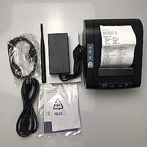 NETUM 80mm Thermal Receipt Printer, WiFi POS Printer with Auto Cutter, USB Serial Ethernet LAN Port Support Cash Drawer ESC/POS