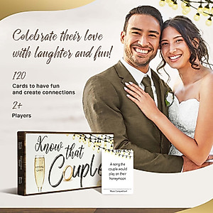 Know That Couple - Engagement Party Games for Guests with Conversation Starters, A Music Game, and a Bride or Groom Game. Includes Printables and Great for Wedding Party Decorations and Bridal Showers