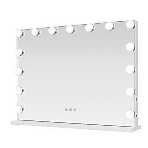 SHOWTIMEZ Vanity Mirror Makeup Mirror with Lights, Hollywood Vanity Makeup Mirror with LED Lights for Dressing Room & Bedroom, W22.8xH17.5in.
