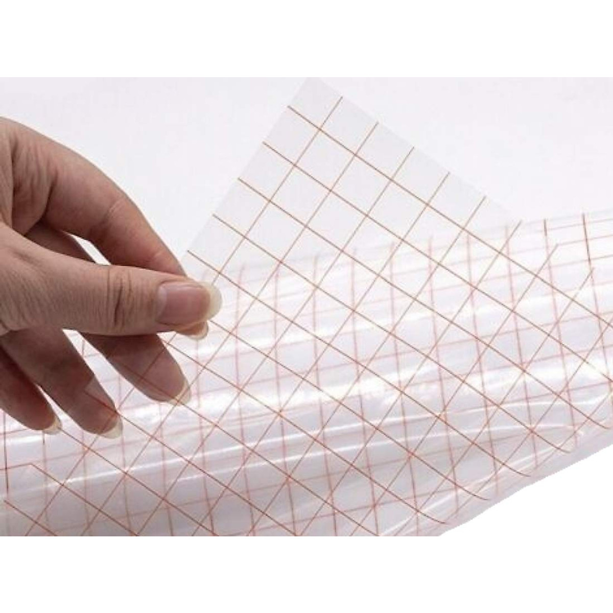 Transfer Tape for Vinyl - 12" X 10 Feet Roll w/Grid- Good Alignment for Cameo Silhouette Cricut Self Adhesive Vinyl for Decals, Walls, Signs, Windows and Smooth Surfaces