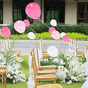 TKEJZu Pink Party Balloons 100 Pcs 12 Inch White and Light Pink and Rose Red Latex Balloons for Valentine’s Day Girls Birthday Party Baby Shower Wedding Engagement Romantic Party Supplies