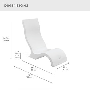 Ledge Lounger in-Pool Chair for 0-9 in. of Water (Set of 2, Sandstone)