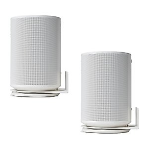 shinar Metal Wall Mount Compatible with Sonos Era 100, Bracket Accessory Stand Compatible with Sonos Era 100 Integrated Cable Management Max. 12 kg white (2-Pack, White)