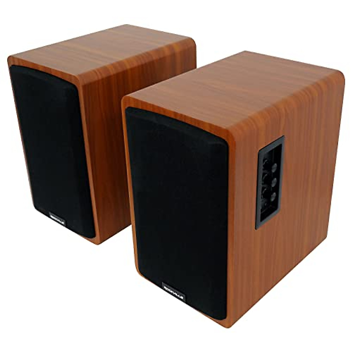 Rockville ELITE-5C Classic Wood 800w Home Theater 5.25" Bluetooth Bookshelf Speakers