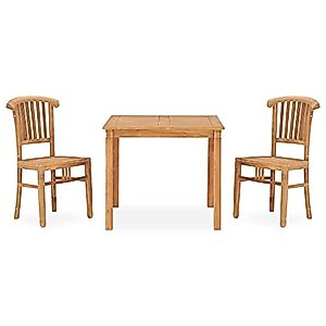 WFAUIBR Dining Set 3 Piece Patio,Patio Furniture Set ，Lawn Chairs Set ，for Flower Shops, Internet cafes, Hotels, Dormitories, Small Apartments，33.5" x 33.5" x 29.5"