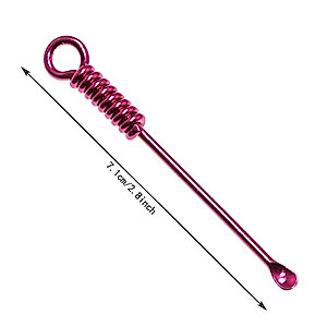 Maxmoral 3 Pcs Alloy Snuff Spoon Powder Spoon Mini Spoon Shovel Used To Fill The Vial With Medicinal Materials Salt Herbs Sand Sparkling Pendant Necklace Ring Mini Spoon