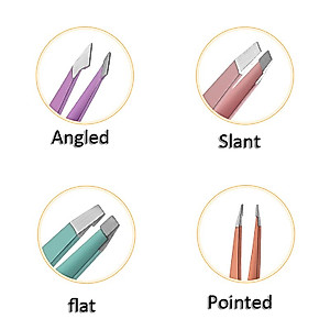 Curved Eyelash Scissors Small Mini Eyebrow Scissors for Women Eyebrow Grooming Kit Tweezers Set Stainless Steel Facial Hair Eyebrow Remover Tools for Women Girls (Set of 5pcs)