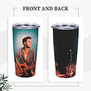 UALWORY Niall Music Horan Tumbler Cup 20oz Travel Coffee Mug with Lid and Straw Stainless Steel Insulated Mugs