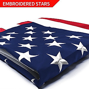 ANLEY 8 Ft Presidential Deluxe Indoor USA Flag Pole Set - 8' Oak Pole, Gold Fringed US Flag, Stand, Cord Tassel and Eagle Top Ornament for Offices, Schools, Churches & Auditoriums 8 Foot High